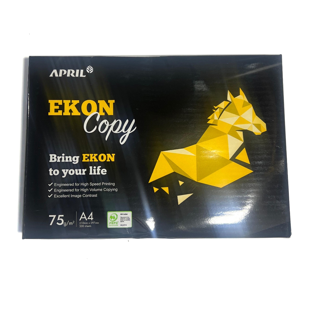 Jual EKON COPY Kertas HVS A4 75 Gram (1 Rim = 500 Lembar) | Shopee ...