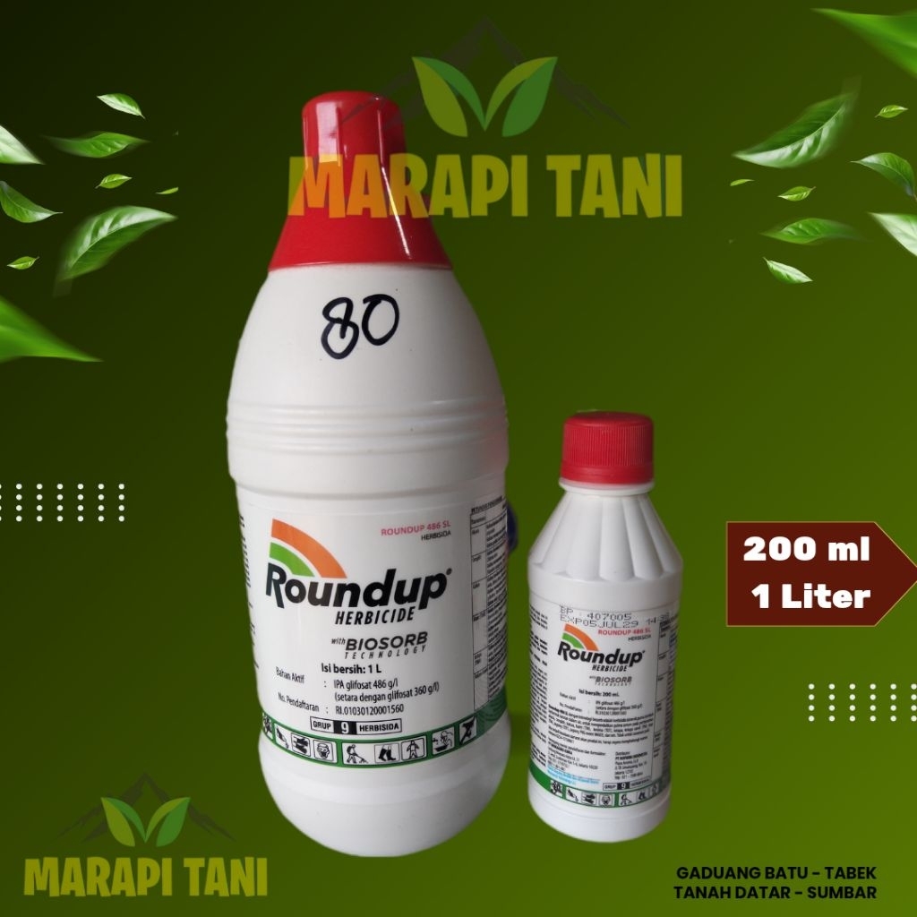 Jual ROUND UP - HERBISIDA SISTEMIK - MEMBASMI GULMA HINGGA KE AKAR ...