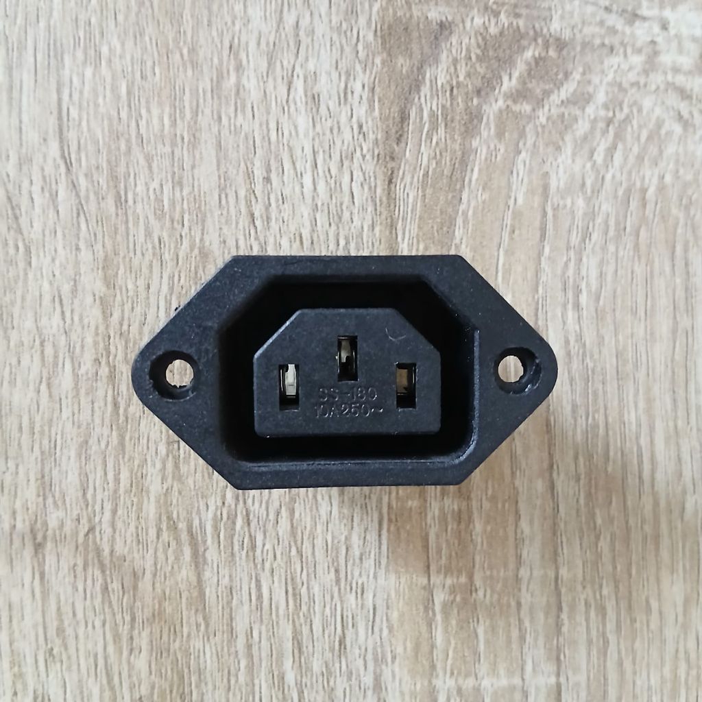 Jual Socket AC komputer Female Socket AC 3pin Female Socket Chasis Socket AC Komputer Soket AC ...