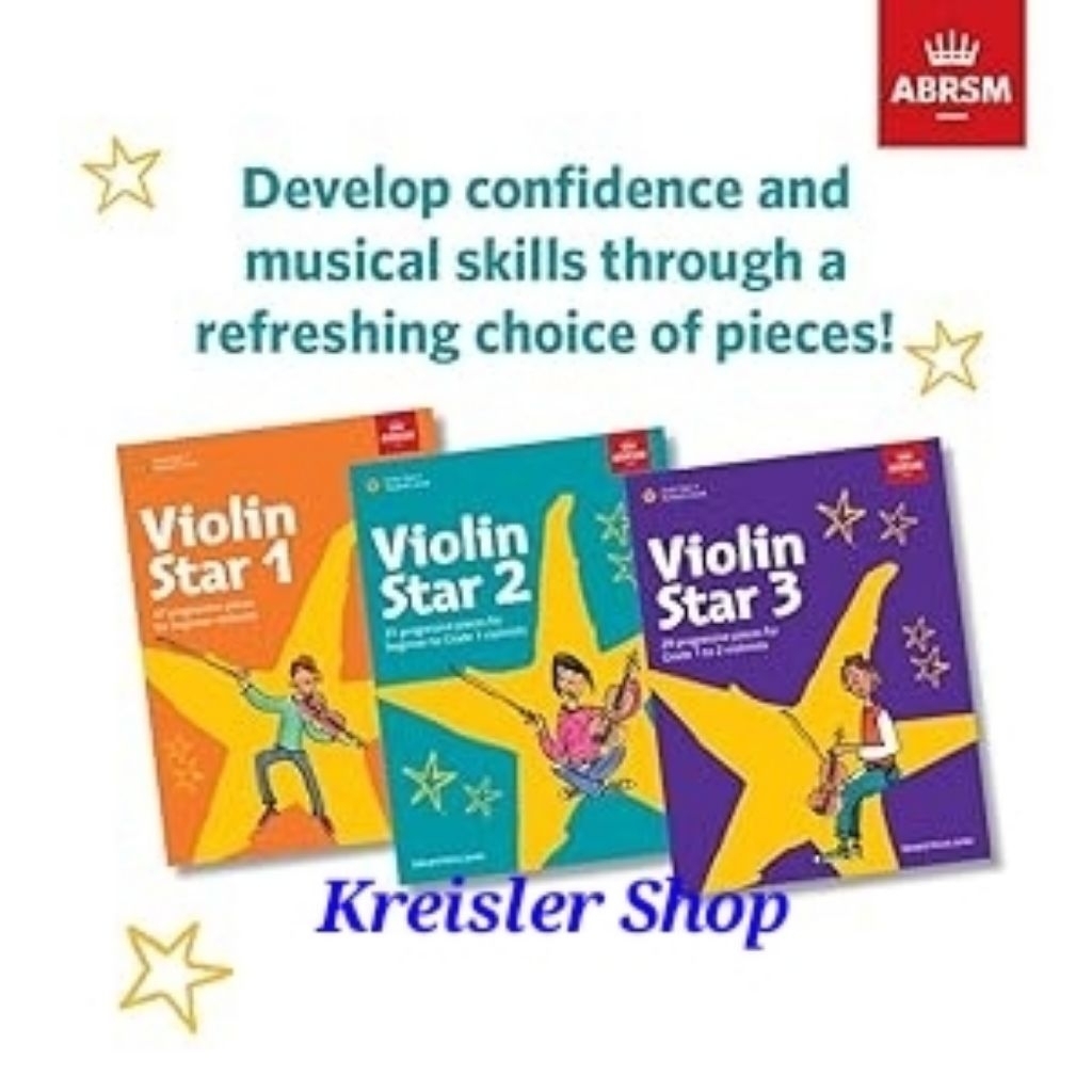 Jual Violin Star 1/2/3 buku biola Violin book with audio download buku biola pemula for beginner ...