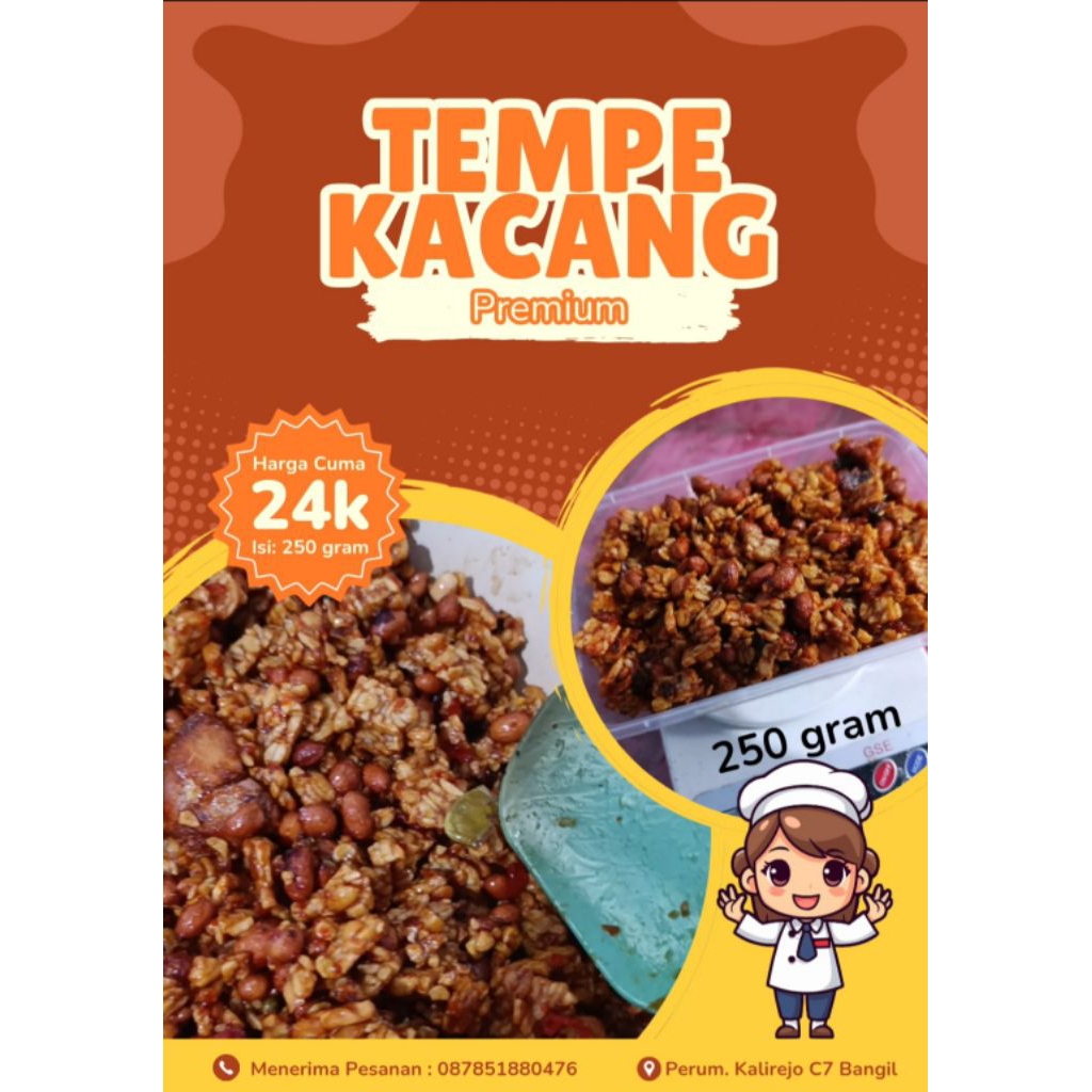 Jual lauk siap saji tempe kacang orek tempe oleh oleh haji piknik ...