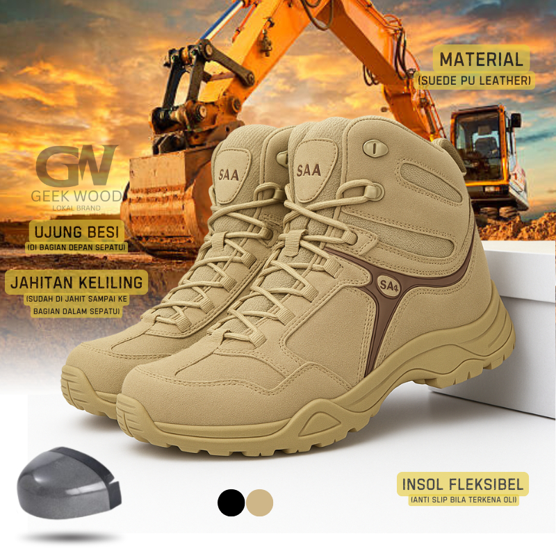 Jual Sepatu Safety Pria Boots 5AA Septy Tactical Sepatu Boots Septy ...