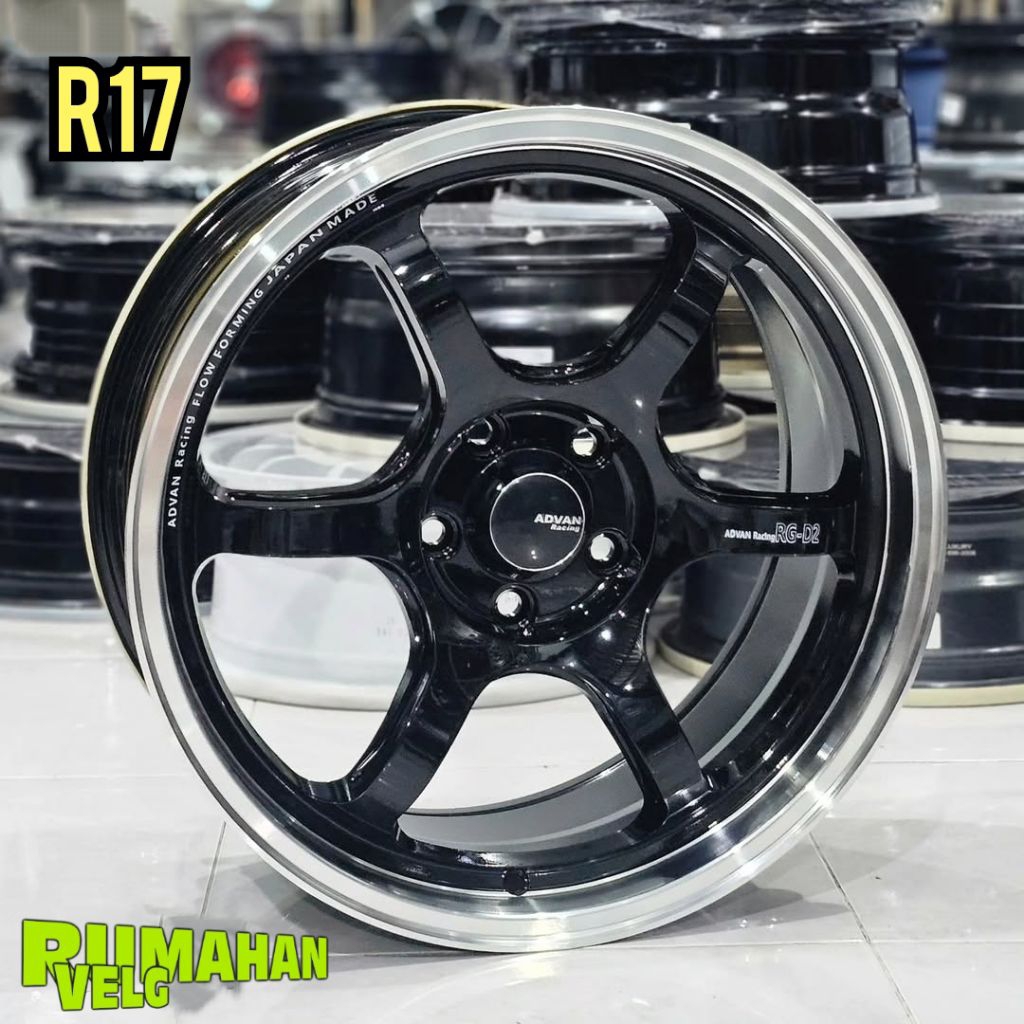 Jual velg mobil racing r17 ADVAN RG D2 FLOW FORMING LEBAR 8 ET 40 velg mobil ring 17 untuk mobil ...