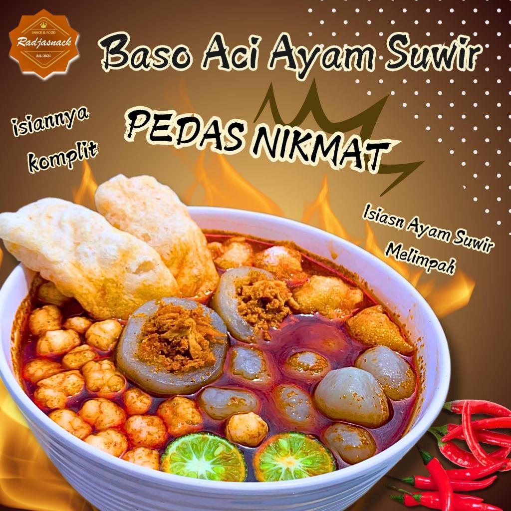 Jual BASO ACI AYAM SUWIR PEDAS NIKMAT 1 BUNGKUS Makanan Instan | Shopee ...