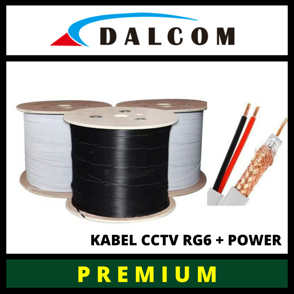 Jual KABEL CCTV RG6 + POWER HARGA /METER | Shopee Indonesia