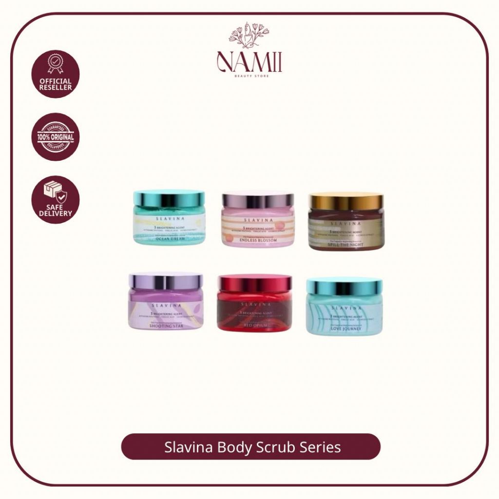 Jual SLAVINA Organic Rice Body Scrub All Variant | Shopee Indonesia
