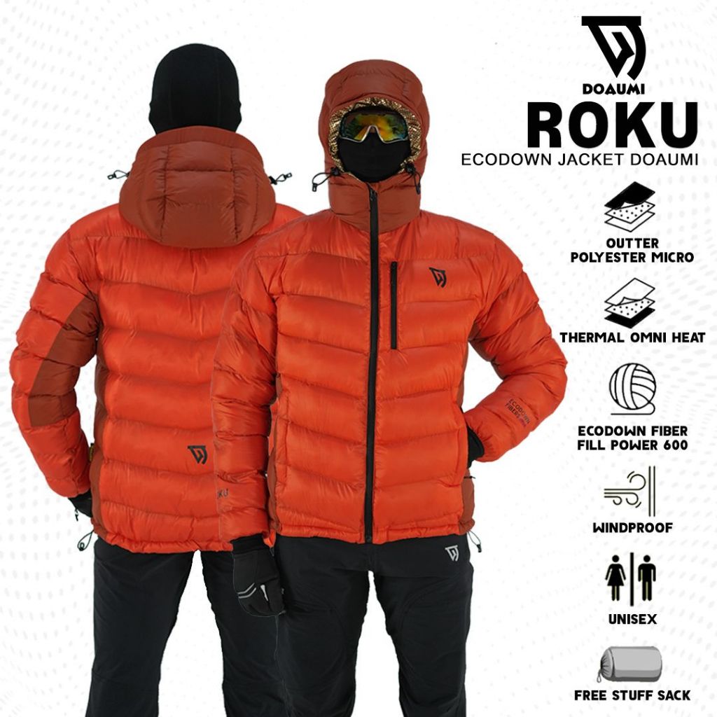 Jual JAKET GUNUNG BULU ANGSA SINTETIS PUFFER DOAUMI ROKU ECODOWN FIBER ...