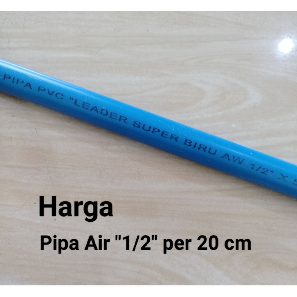 Jual Pipa Air PVC AW Biru "1/2" Eceran 20 cm | Shopee Indonesia