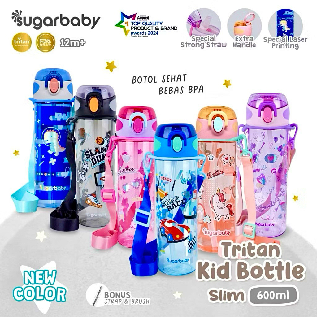 Jual Sugar Baby Tritan Kid Bottle 400ml Botol Minum Anak 12 Bulan Botol ...