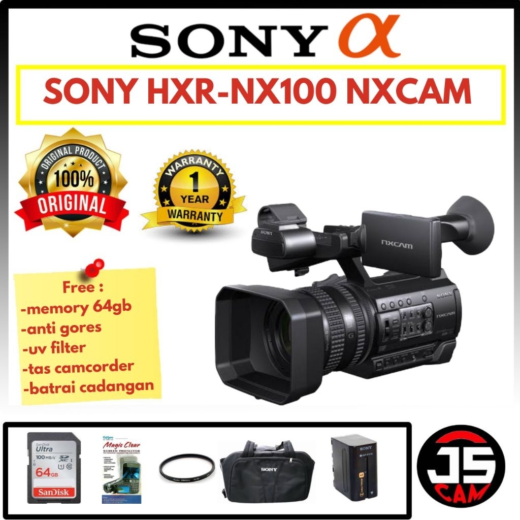 Jual SONY HXR-NX100 FULL HD NXCAM CAMCORDER | Shopee Indonesia