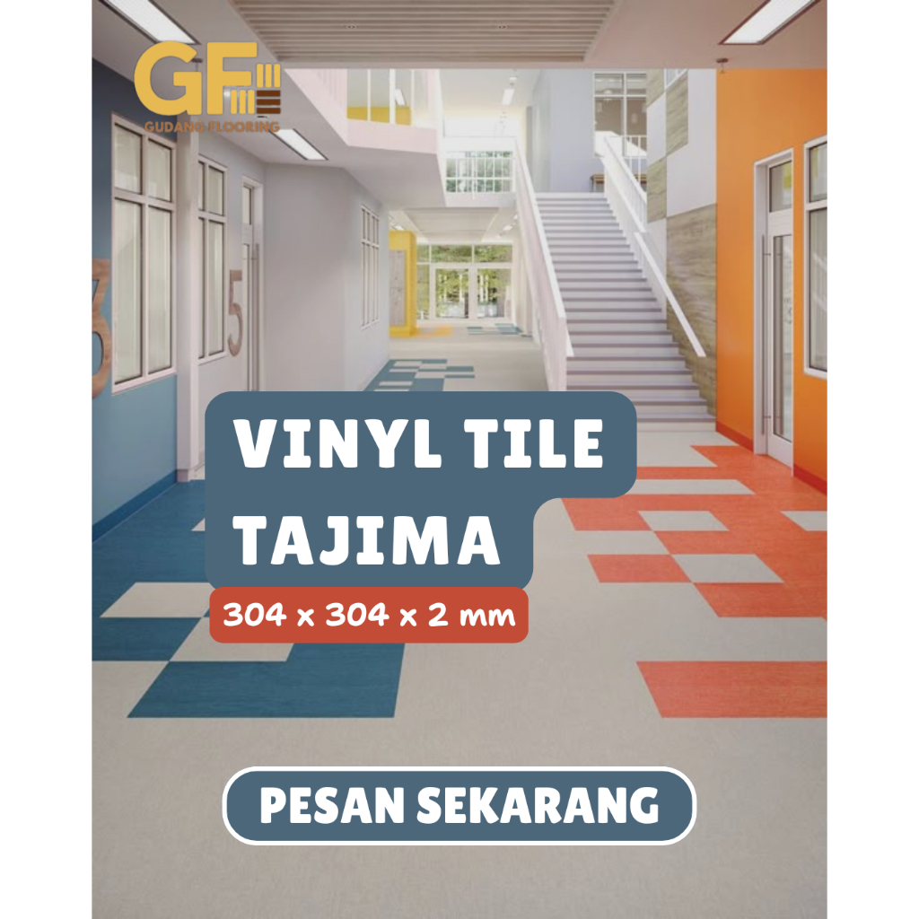 Jual Lantai Vinyl TILE TAJIMA / TEBAL 2MM / P - 12 | Shopee Indonesia