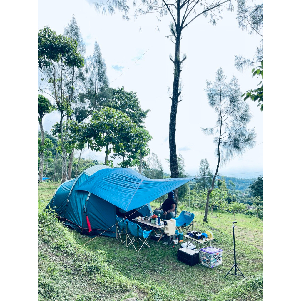 Jual Flysheet Ripstok Premium FULL SEALER 3x4 Warna Biru untuk Tenda ...