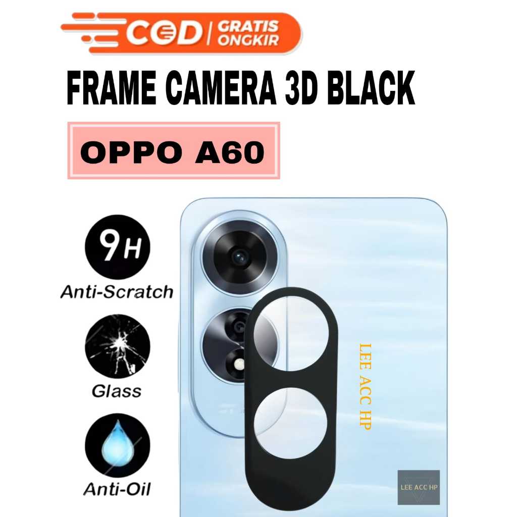 Jual FRAME CAMERA 3D BLACK OPPO A5 A5X A15 A16 A16K A16E A17 17K A18 ...