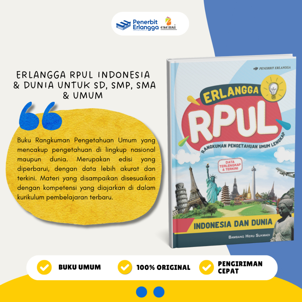 Jual [Erlangga Official] Buku Referensi Umum: Rpul Indonesia & Dunia ...