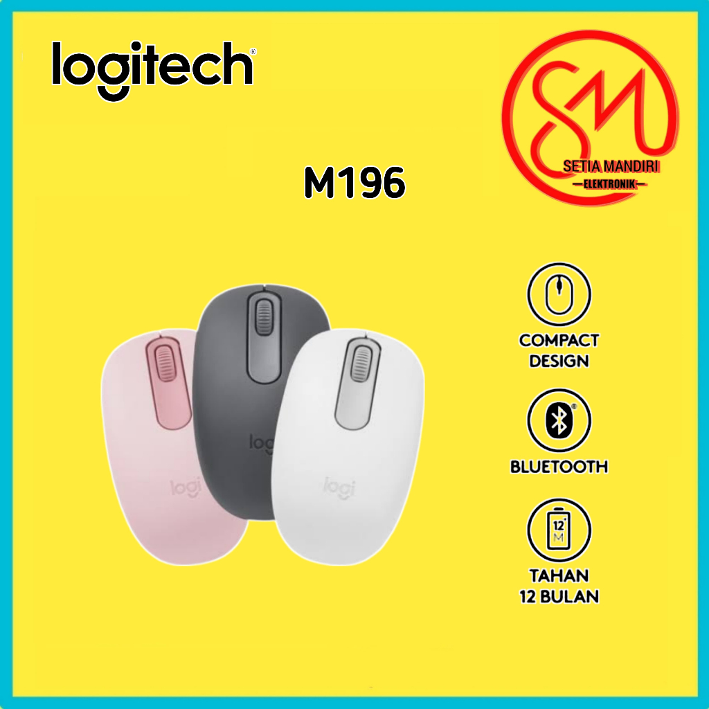 Jual LOGITECH M196 Mouse Wireless Bluetooth, Ringkas dan Portabel untuk ...
