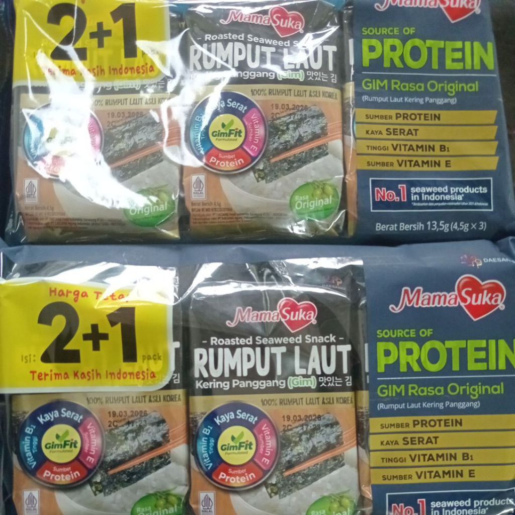 Jual Rumput laut mamasuka rasa original sumber protein kaya serat ...