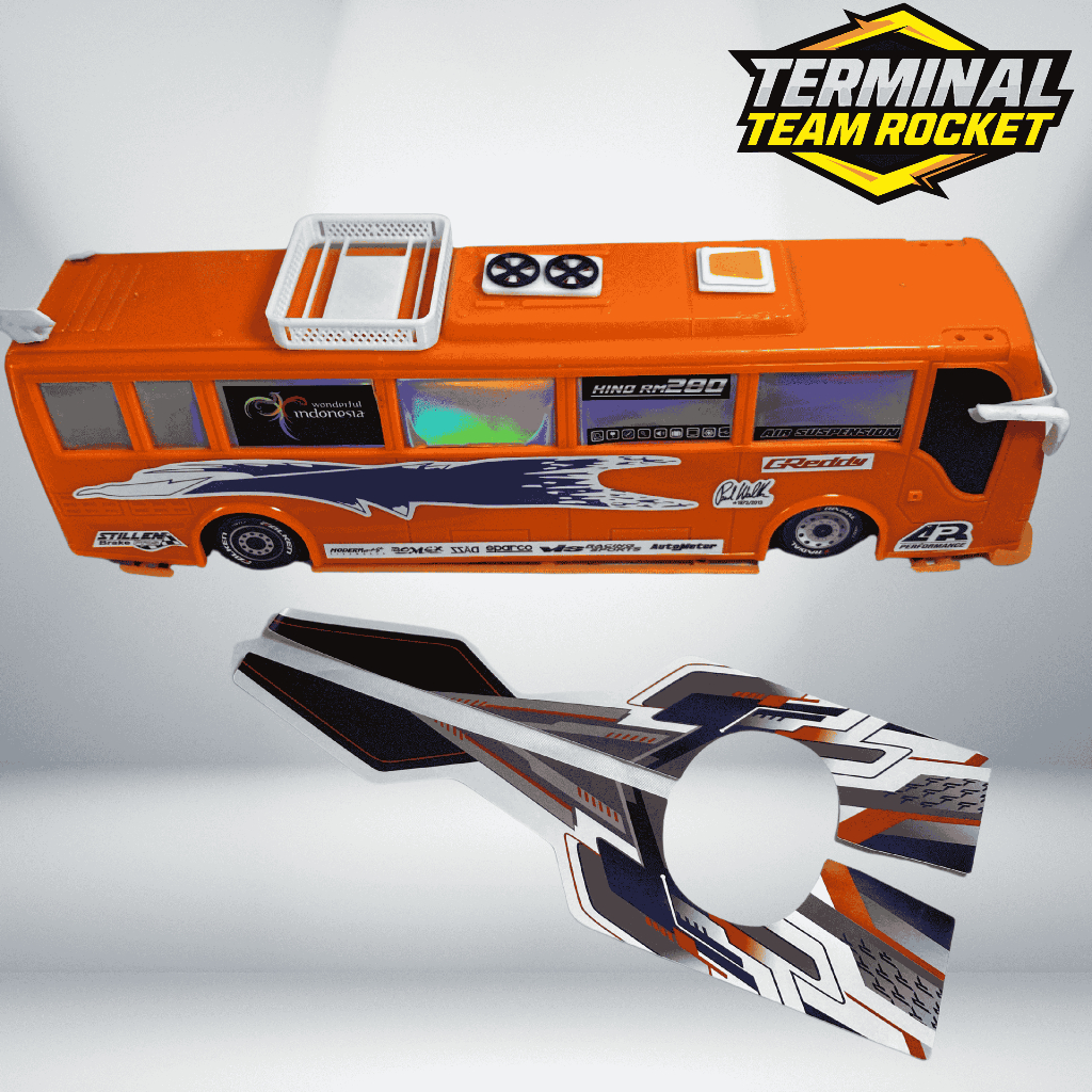 Jual Stiker Livery Laminasi Full Body Original | aksesoris Miniatur Bus ...
