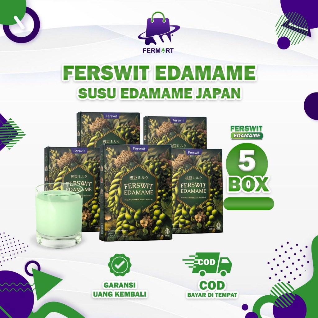 Jual Ferswit Susu Edamame Jepang 100% Original (5 BOX) | Shopee Indonesia