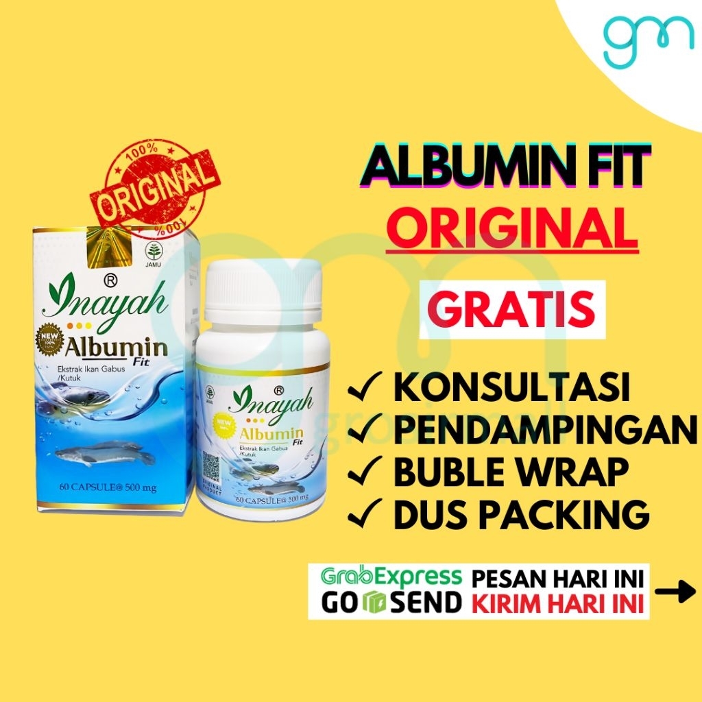 Jual Albumin Fit Original Ekstra Ikan Gabus Suplemen Makanan Obat Luka ...