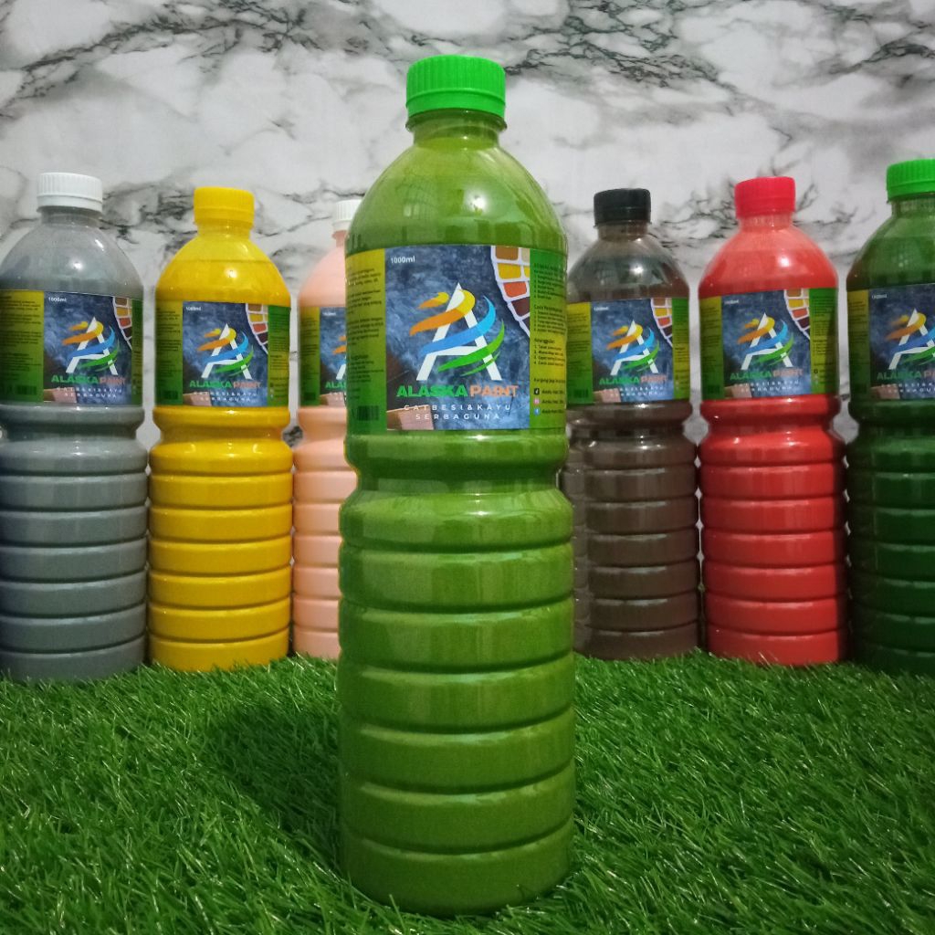 Jual Cat Anti karat Serbaguna Kayu & Besi Kemasan 1000ml Botolan Alaska ...