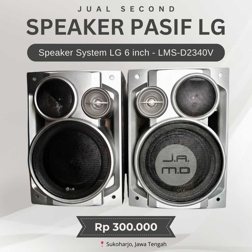 Jual LG LMS-D2342V Speaker Pasif | 6Ω | 60W Max | Second Original ...