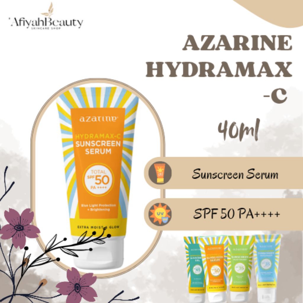 Jual [ORIGINAL] AZARINE - Hydramax-C Sunscreen Serum SPF 50 PA++++ 40ml ...