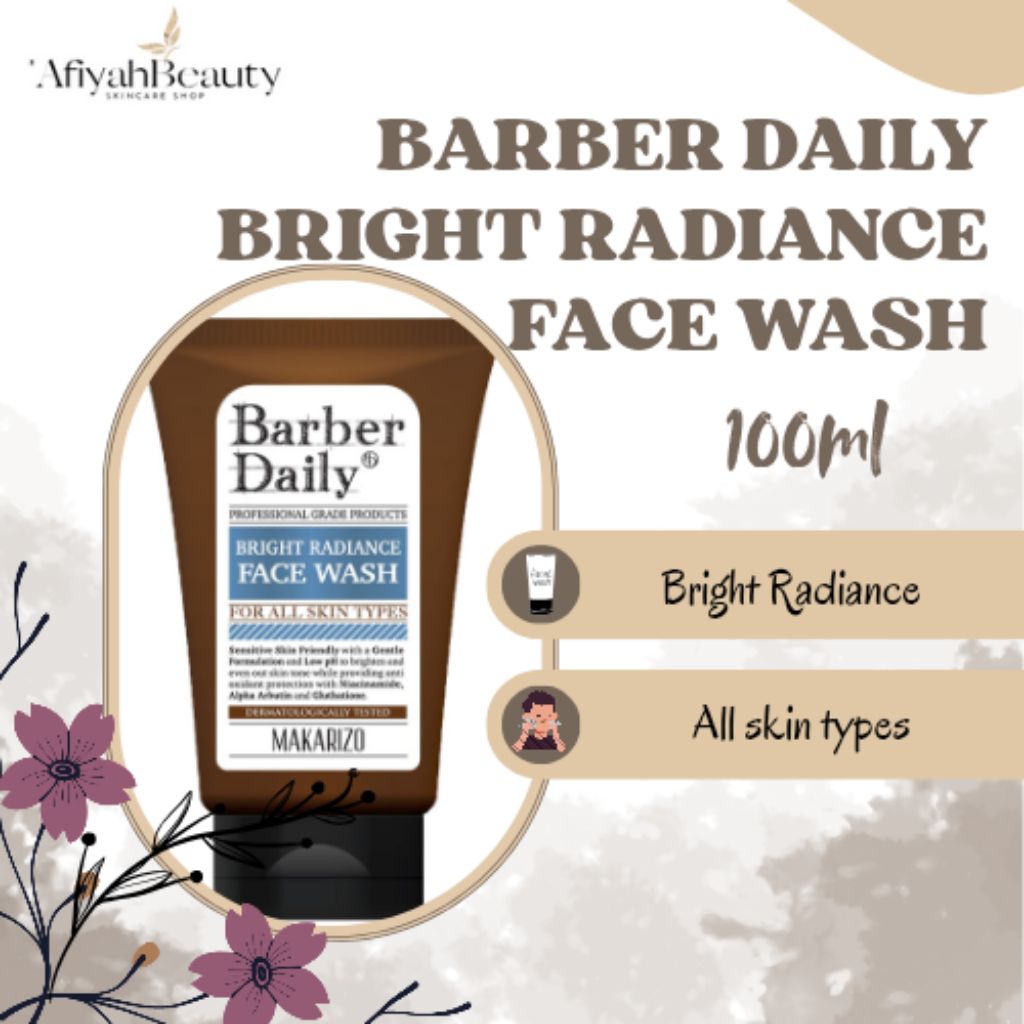 Jual [ORIGINAL] Barber Daily Bright Radiance Face Wash100mL | Shopee ...