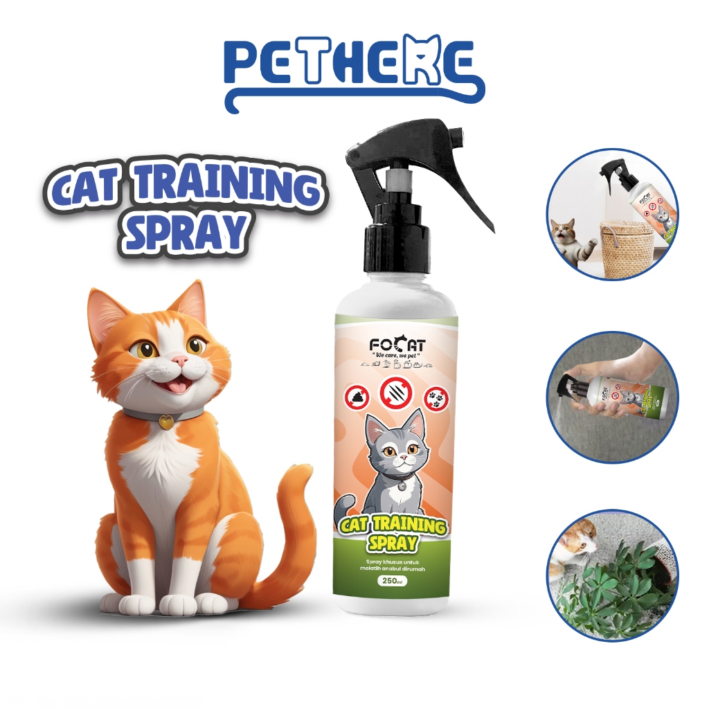 Jual PET THERE Cat Training Spray N11 / Spray Melatih Poop & Pipis ...