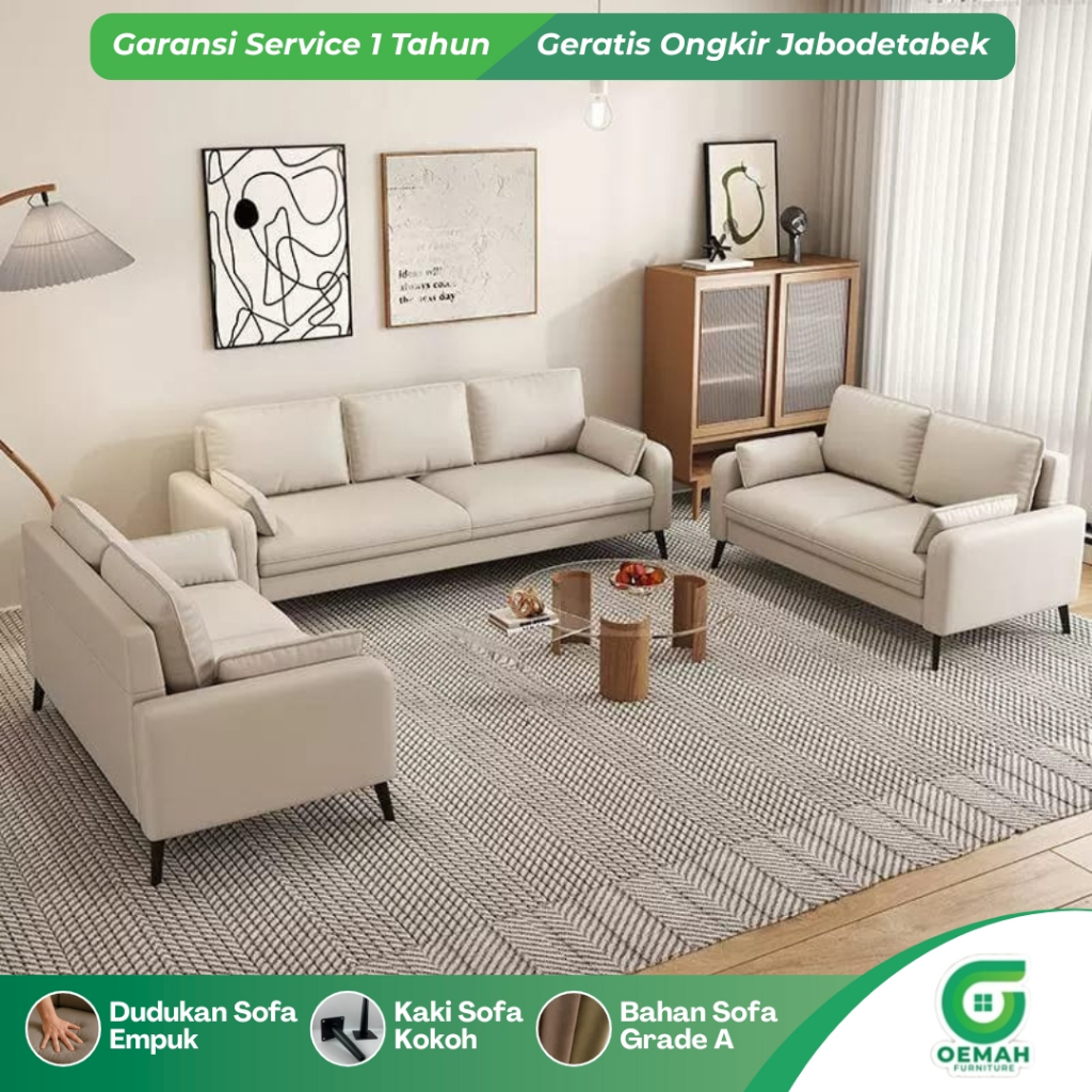 Jual Sofa Minimalis Ruang Tamu Model 321 Mewah | Shopee Indonesia