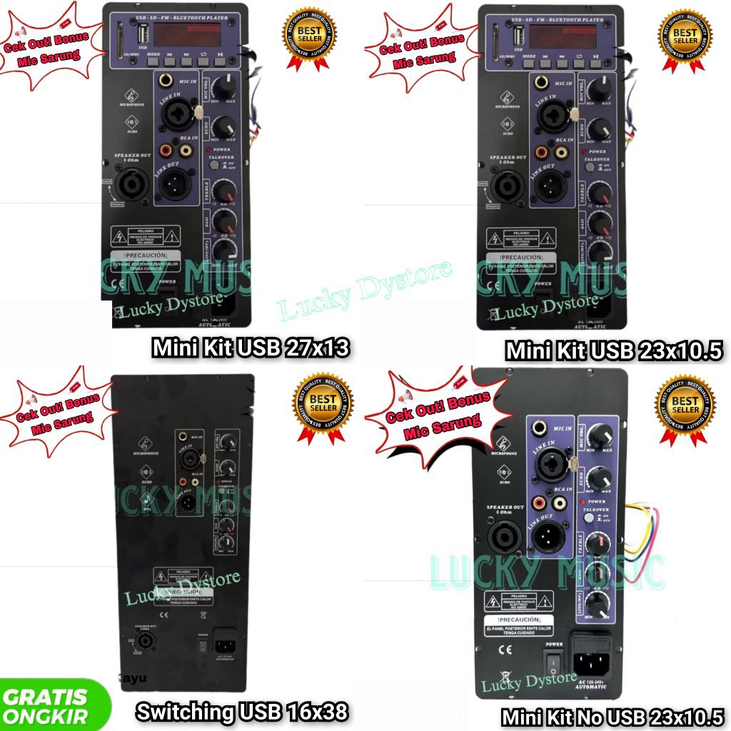 Jual Power kit mini aktif class d 500 watt rms 350 watt original mini ...