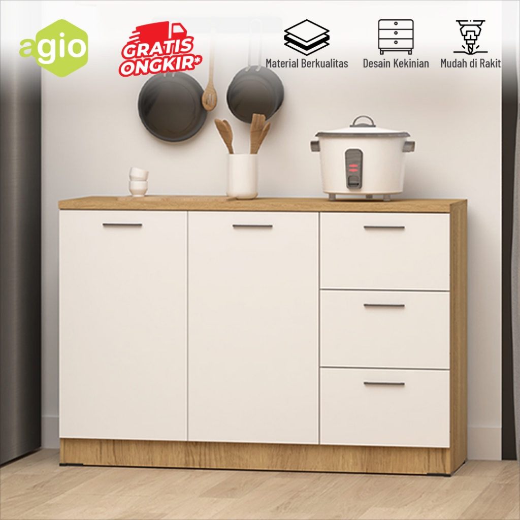 Jual Oggi - Kitchen Set 3 Pintu / Rak Bawah Dapur / Kabinet Bawah Dapur ...