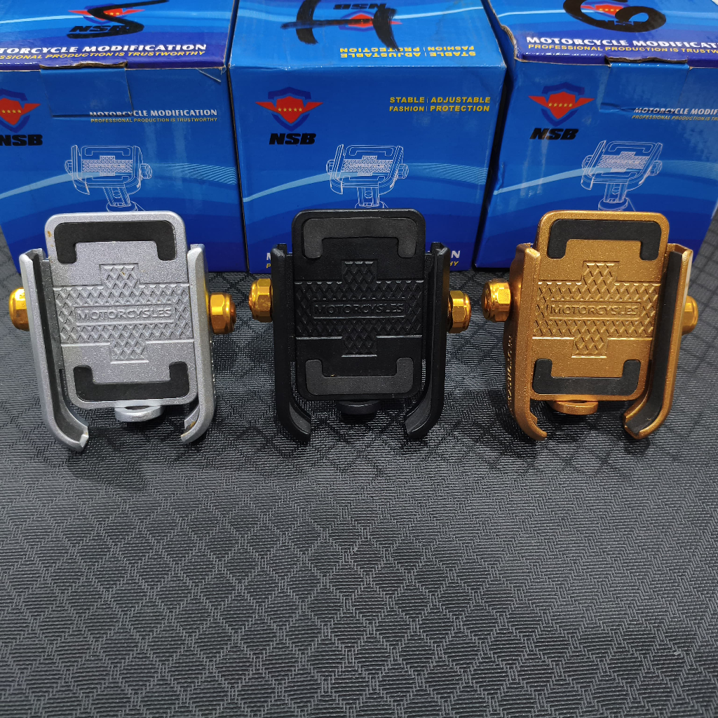 Jual HOLDER HP MOTOR HOLDER DUDUKAN HANDPHONE MOTOR SPION BAHAN BESI ...