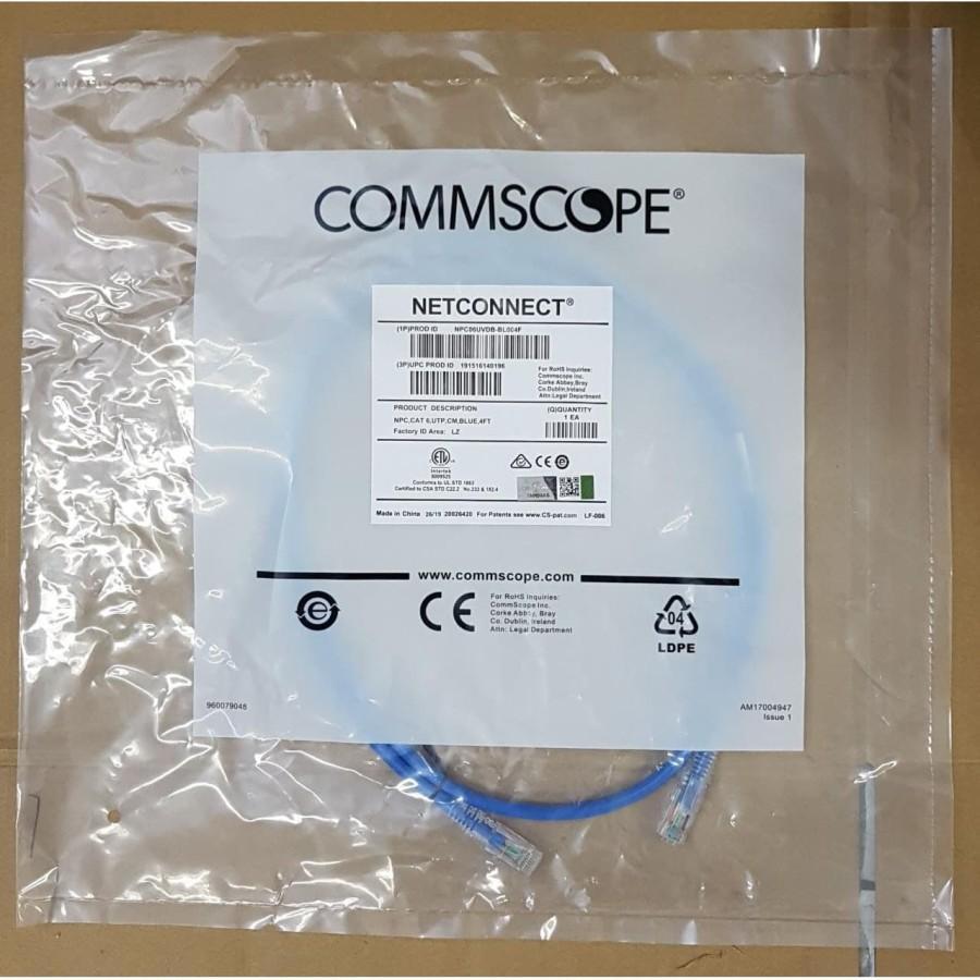 Jual AMP Commscope Patch Cord Cat 6 / Cat6 NPC06UVDB-BL004F BL007F ...