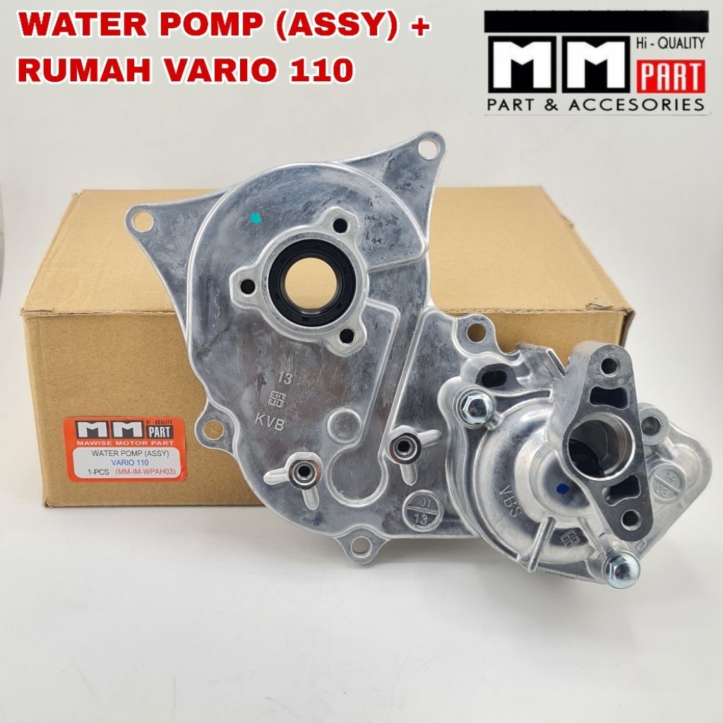 Jual WATER POMP ASSY+ RUMAH VARIO 110 - Waterpump Assy Komplit Vario ...