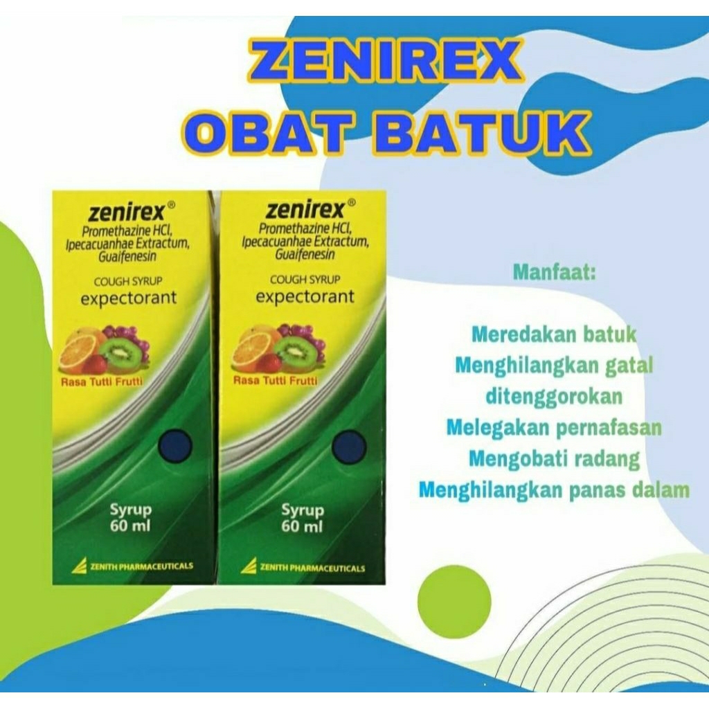 Jual Zenirex Sirup 60ml / Obat Batuk Dewasa / Batuk Berdahak | Shopee ...