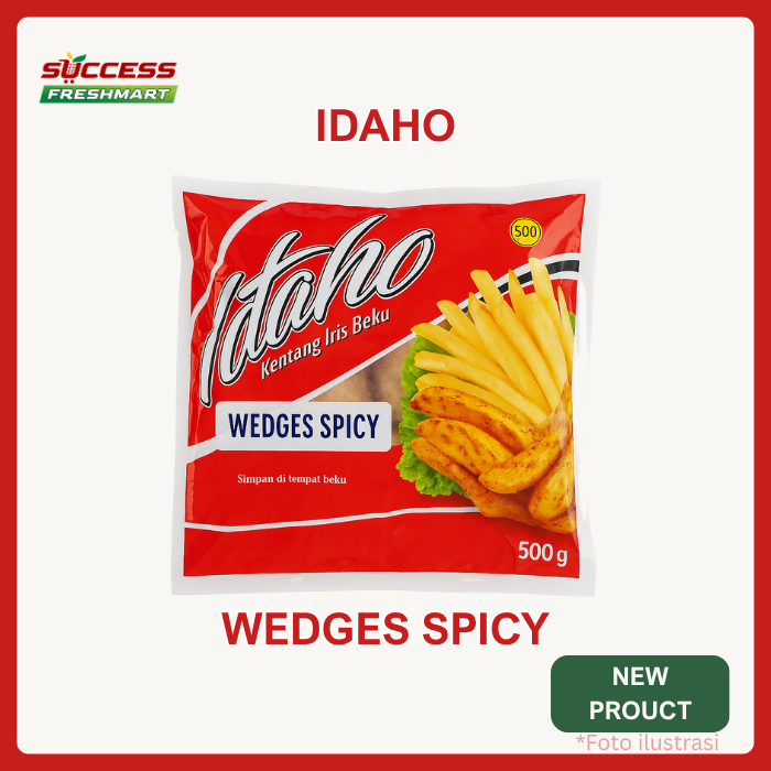 Jual idaho kentang wedges spicy 500 gr | Shopee Indonesia