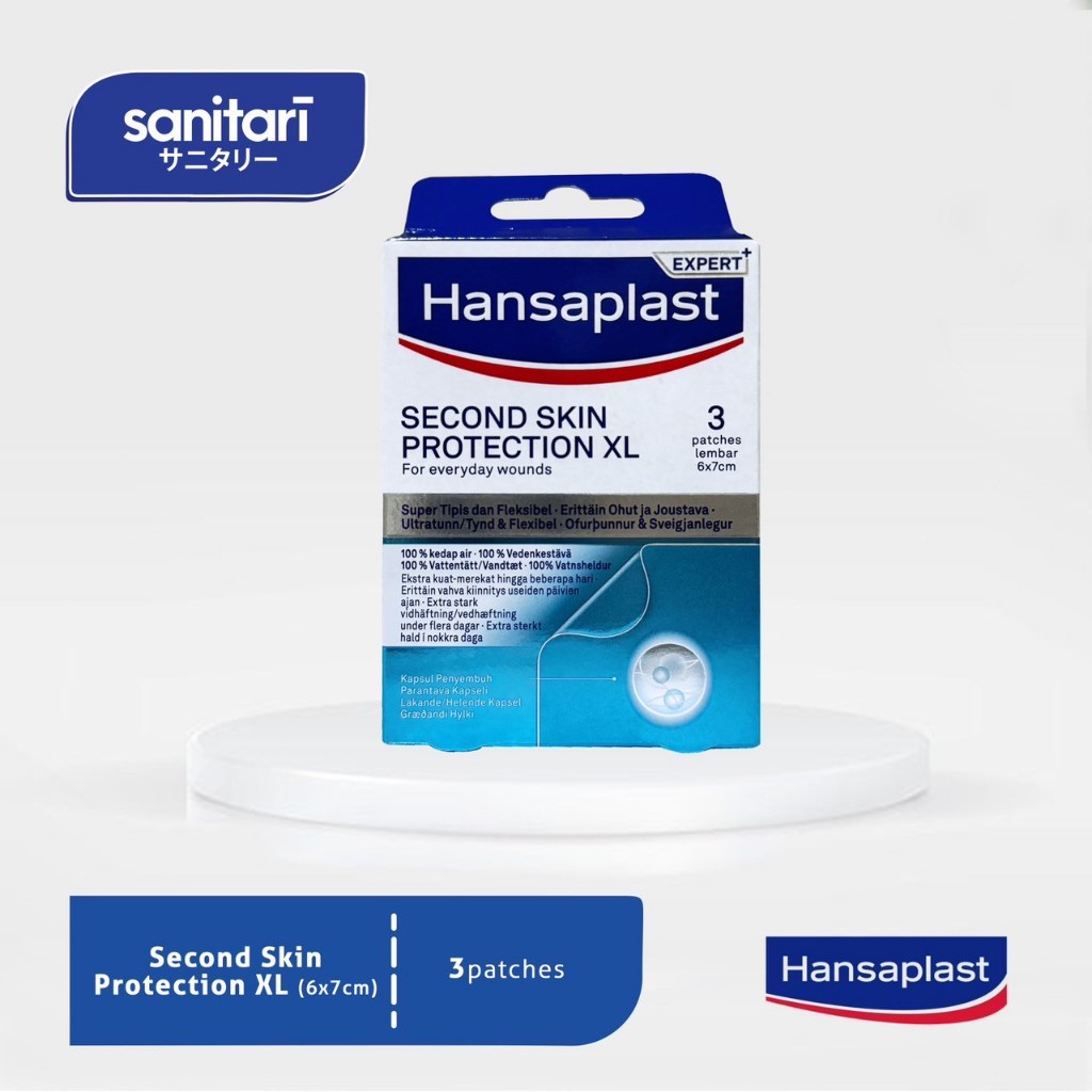 Jual Hansaplast Second Skin Protection isi 3s XL Plester Hidrokoloid ...