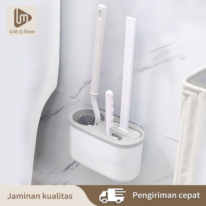Jual Sikat WC Toilet Kloset Duduk Jongkok 3IN1 Sikat Pembersih Toilet ...