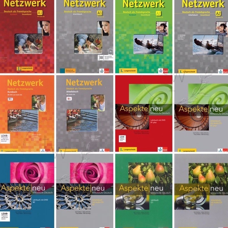 Jual Netzwerk A1 A2 B1 Aspekte Neu B1 B2 C1 Kursbuch Lehrbuch ...