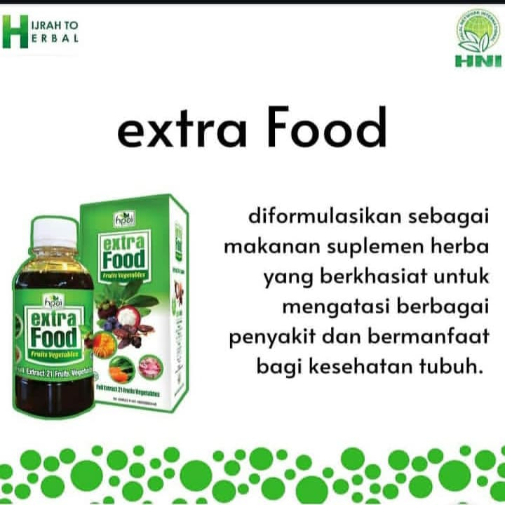 Jual HNI HEALTH - EXTRA FOOD - HNI HPAI - Untuk memelihara kesehatan ...
