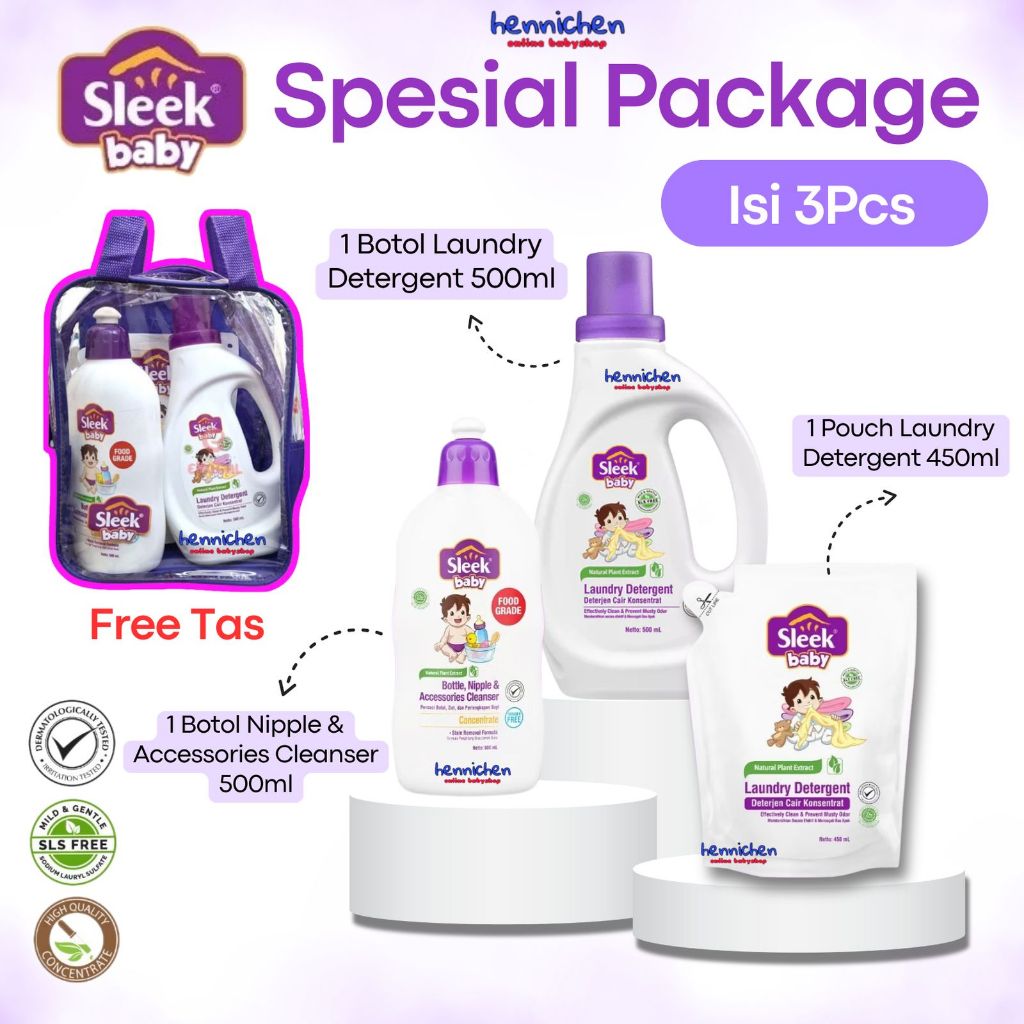 Jual SLEEK BABY Paket Hemat Sleek Baby Spesial Package dan Starter Pack ...