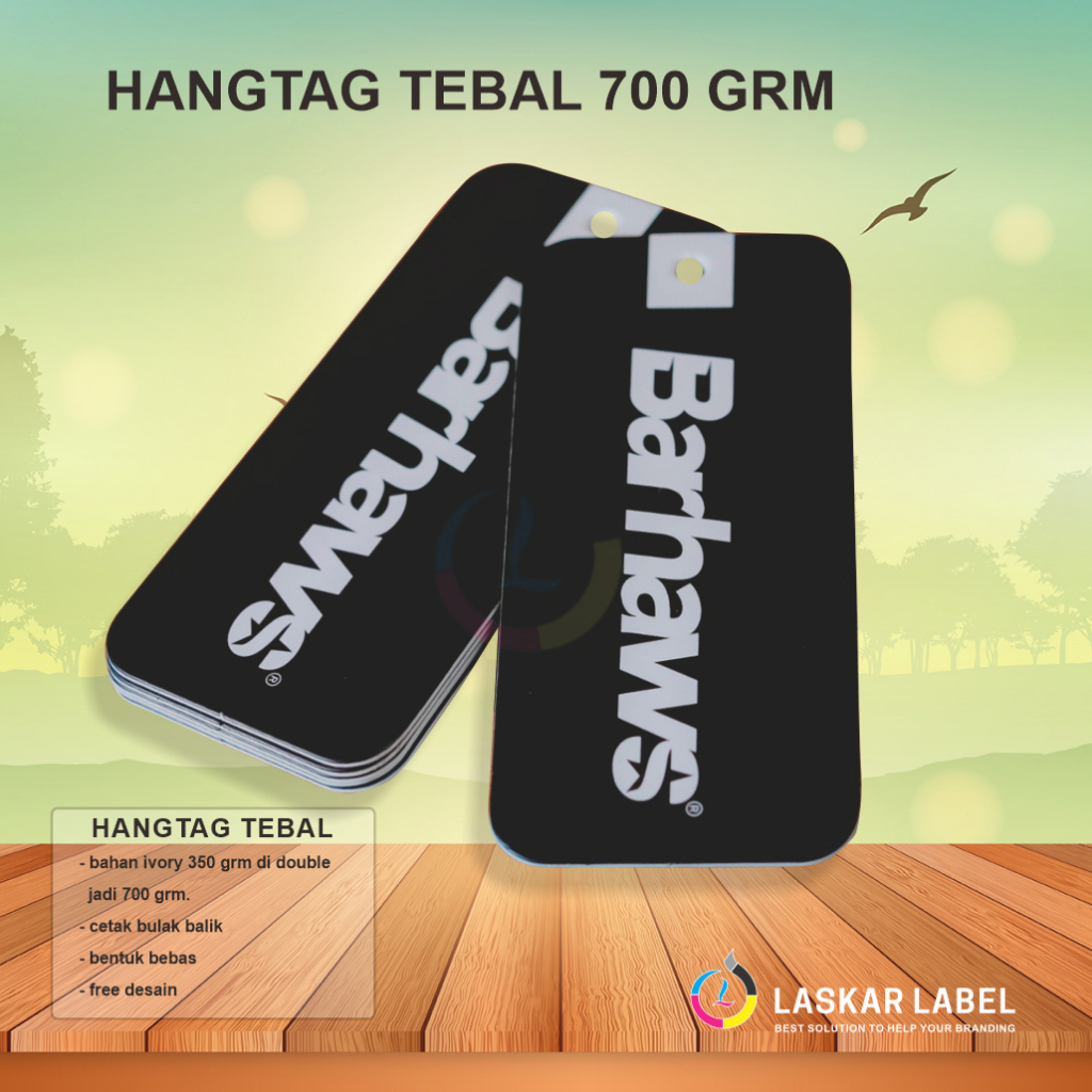 Jual hang tag / hangtag / tag label /handtag custom/tag baju label ...