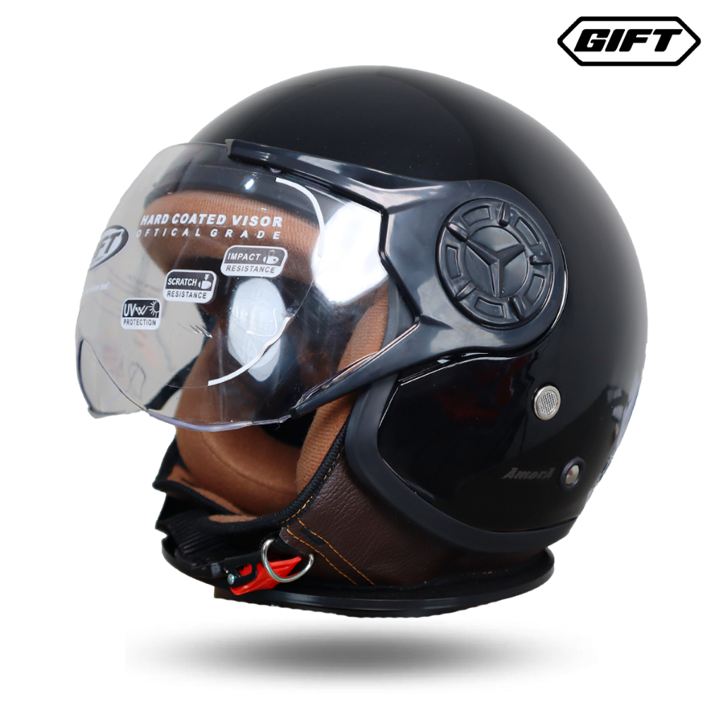 Jual Helm GIFT AMORA wanita hijab half face kekinian/helm wanita dewasa ...