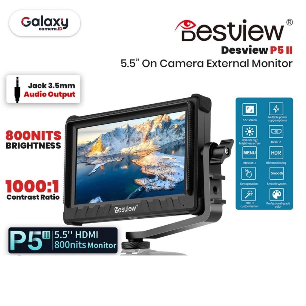 Jual Desview P5 II 5.5 Inch On-Camera External Monitor Garansi Resmi ...