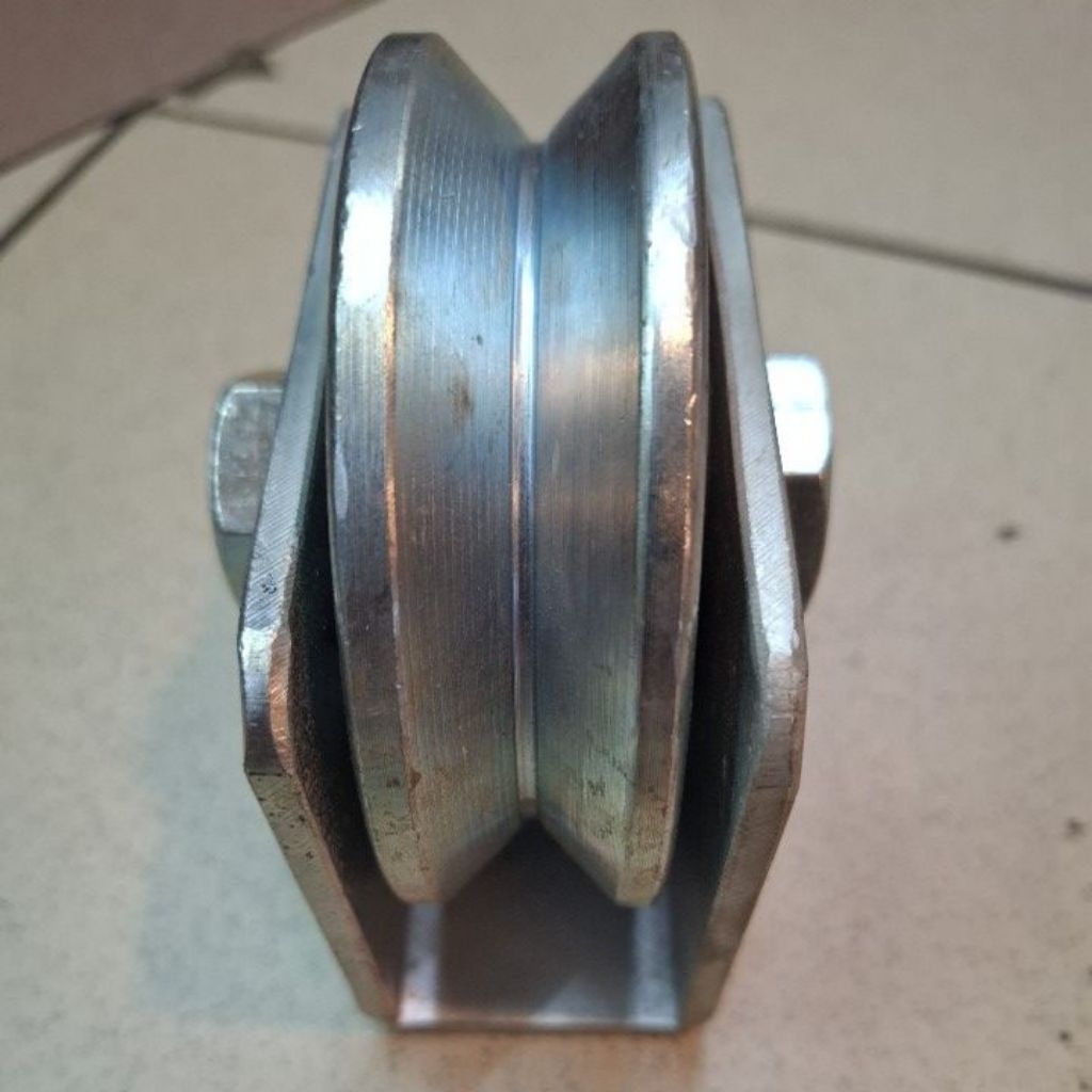 Jual roda pintu pagar / roda pintu gerbang /roda pagar besi/roda besi 4 ...