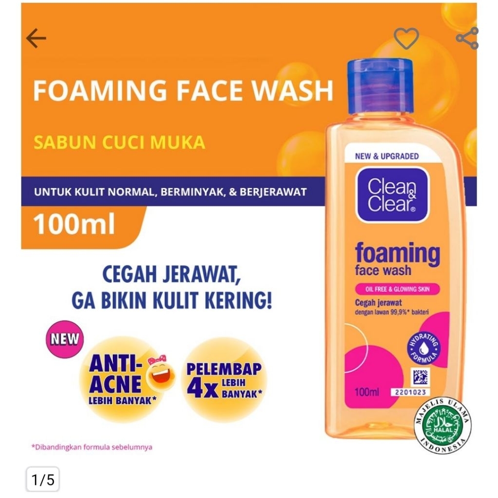 Jual Clean and clear face wash 100ml | Shopee Indonesia