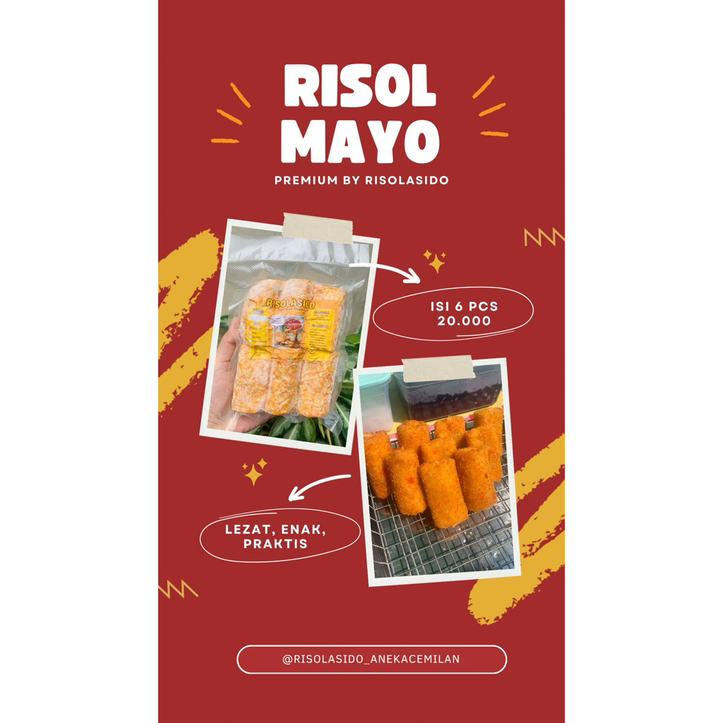 Jual RISOL MAYO FROZEN | PREMIUM | ISI 6 | Shopee Indonesia