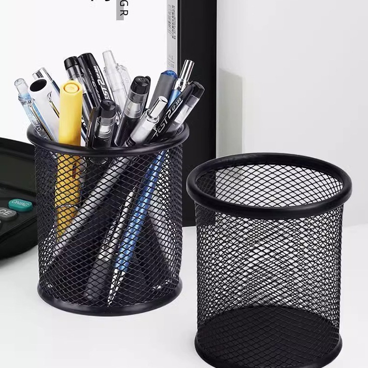 Jual TEMPAT PENSIL JARING BENTUK BULAT PEN HOLDER RAK ORGANIZER ...