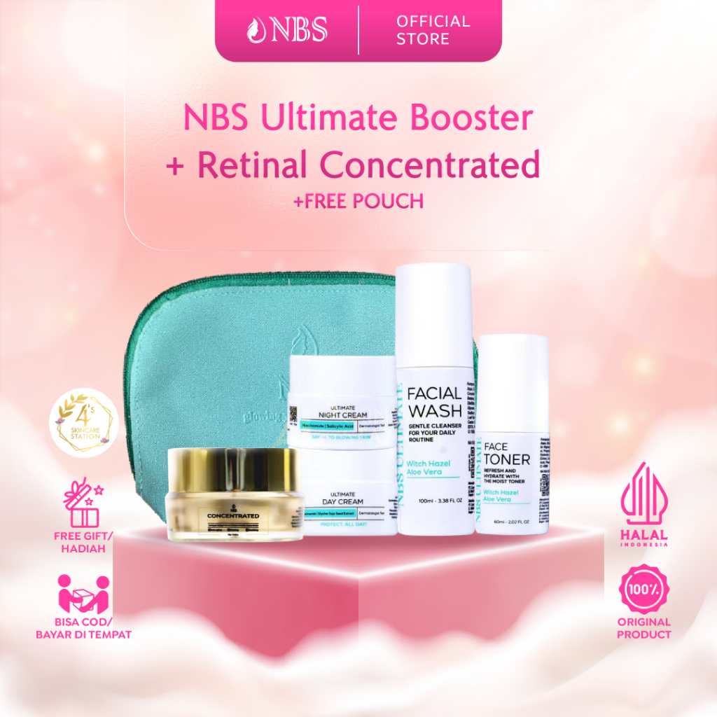 Jual NBS Bundling Ultimate Booster Retinal Concentrated Skincare Untuk Semua Jenis Kulit ...