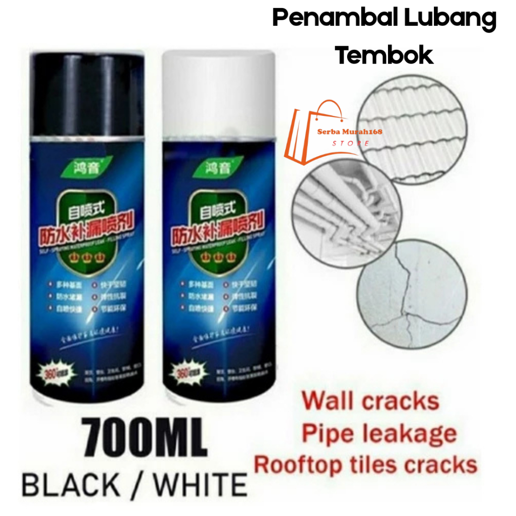Jual SB168 Spray Atap Lubang Anti Bocor WaterProof Penambal Lubang ...